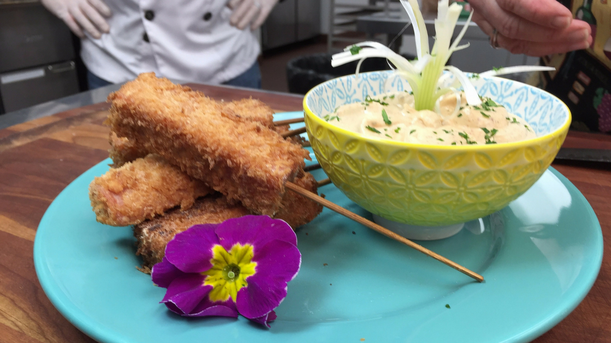 Uncle Dan's Chipotle Ranch Crispy Spam Skewers - An Unusual but ...