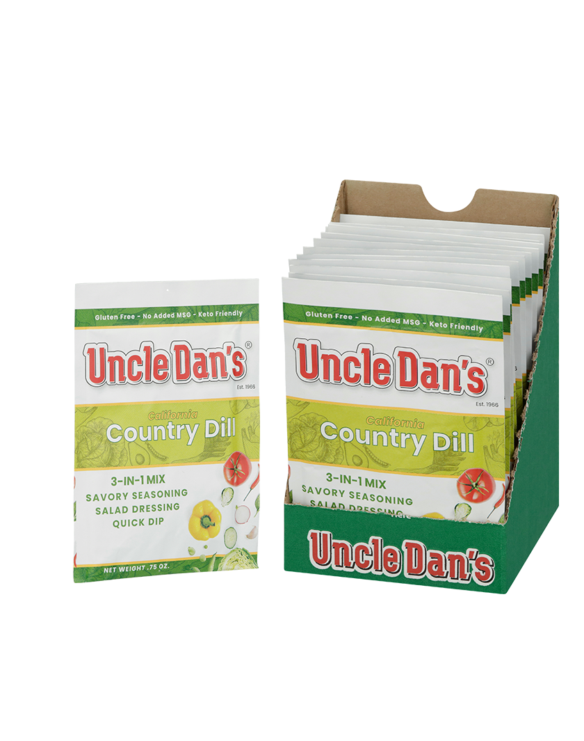 Uncle Dan's California Country Dill - Zesty Dressing Mix for Refreshing ...